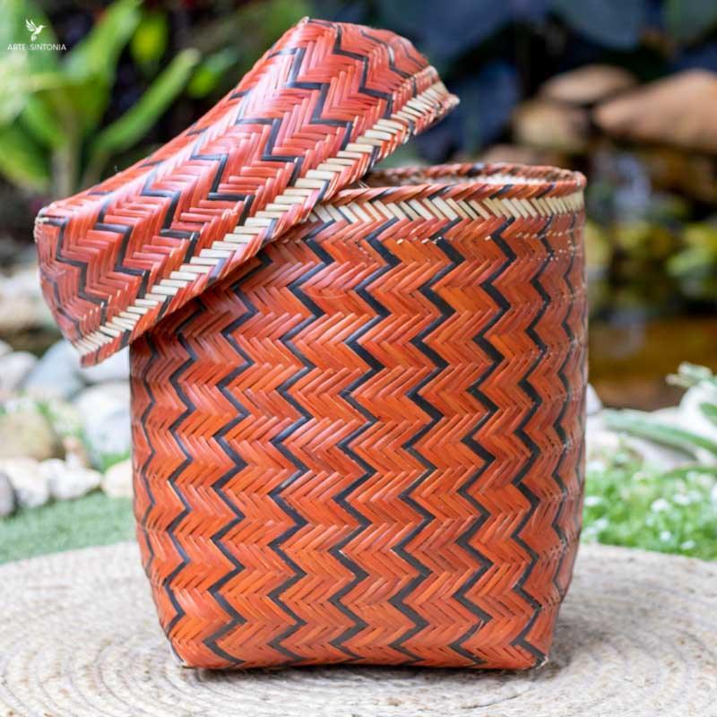 Cesto Indígena Urutu Arumã G | Fibra Natural – Arte & Sintonia