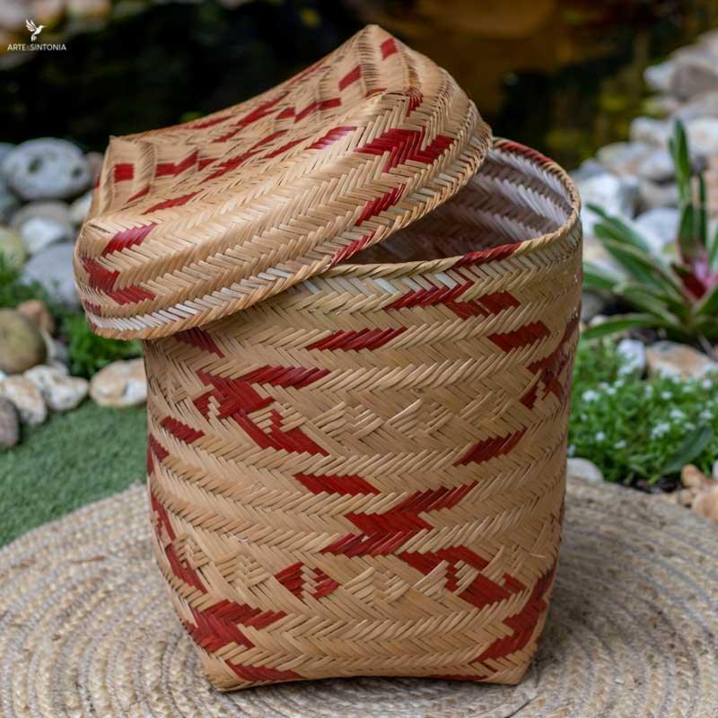 Cesto Indígena Urutu Arumã G | Fibra Natural – Arte & Sintonia